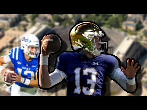 The Next GREAT Notre Dame QB - Riley Leonard Duke Highlights - YouTube