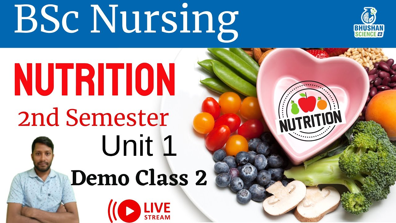 Demo 2 | Bsc Nursing 2nd Sem | Nutrition and Dietics | Unit 1 | Bhushan ...
