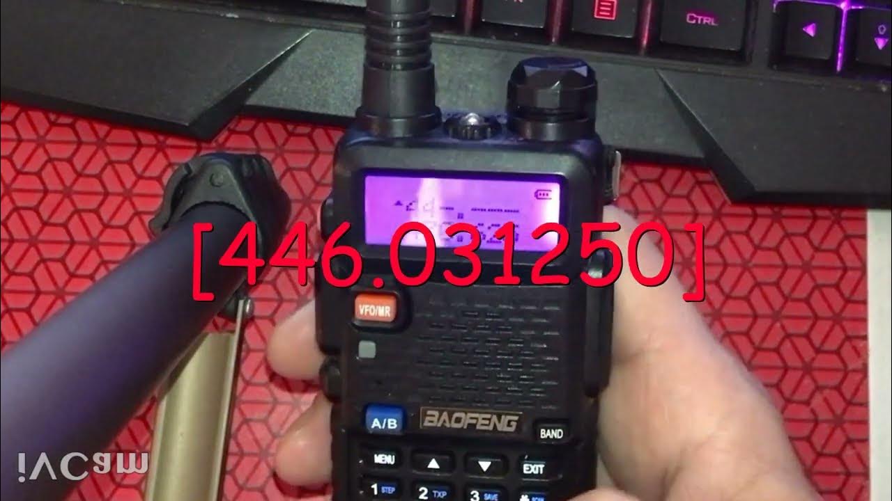 Baofeng UV5r HAM radio fast manual channel programming. - YouTube