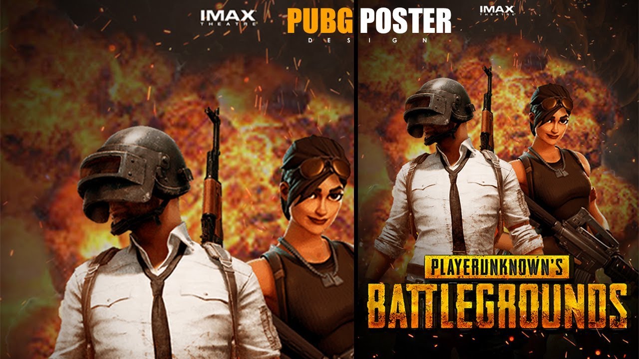 SpeedArt - New & Latest PUBG Poster Designing in Photoshop - YouTube