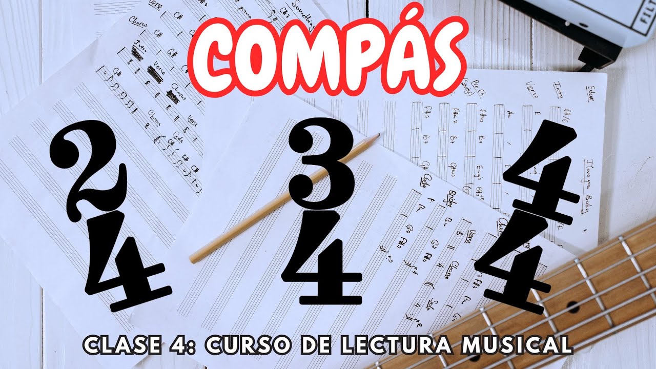 Compás Musical 4/4 3/4 2/4 - Clase 4 de Lectura Musical - YouTube