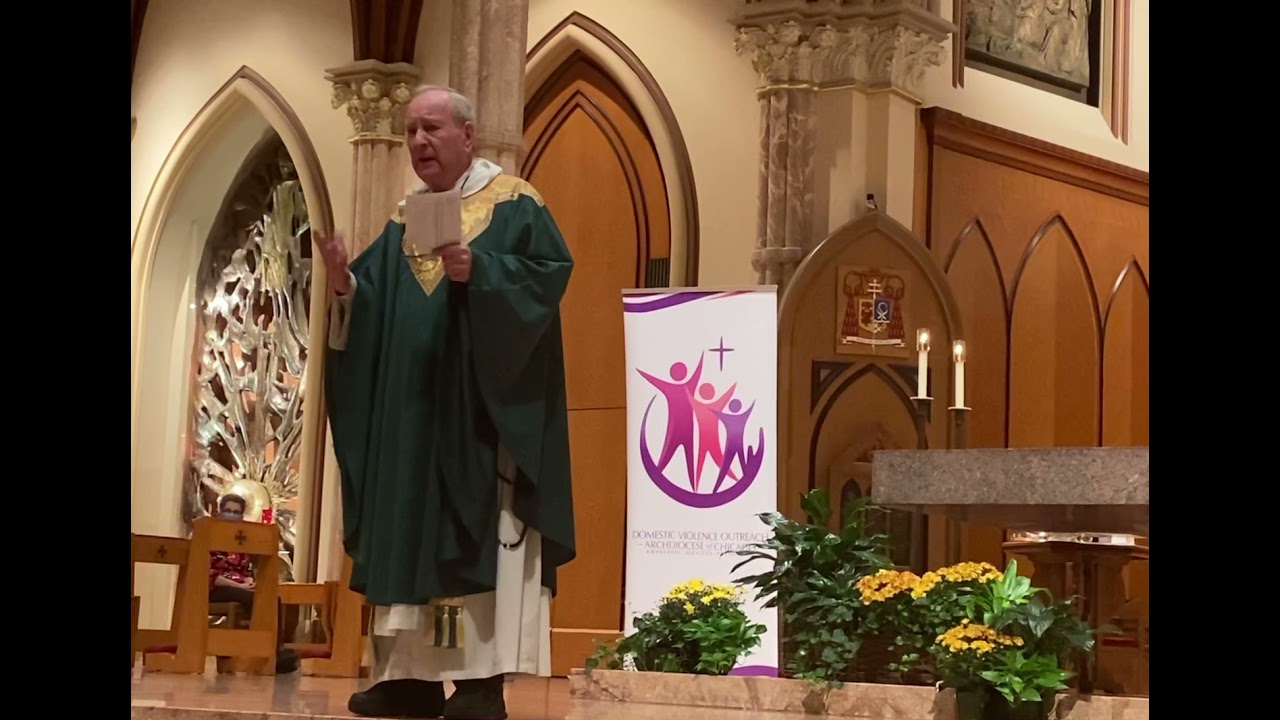 Archdiocese Domestic Violence Mass Father Chuck Dahm 10/16/2021 - YouTube