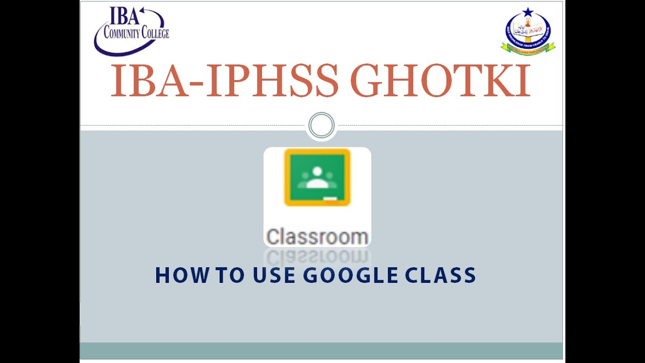 Use to Google Class for students - YouTube
