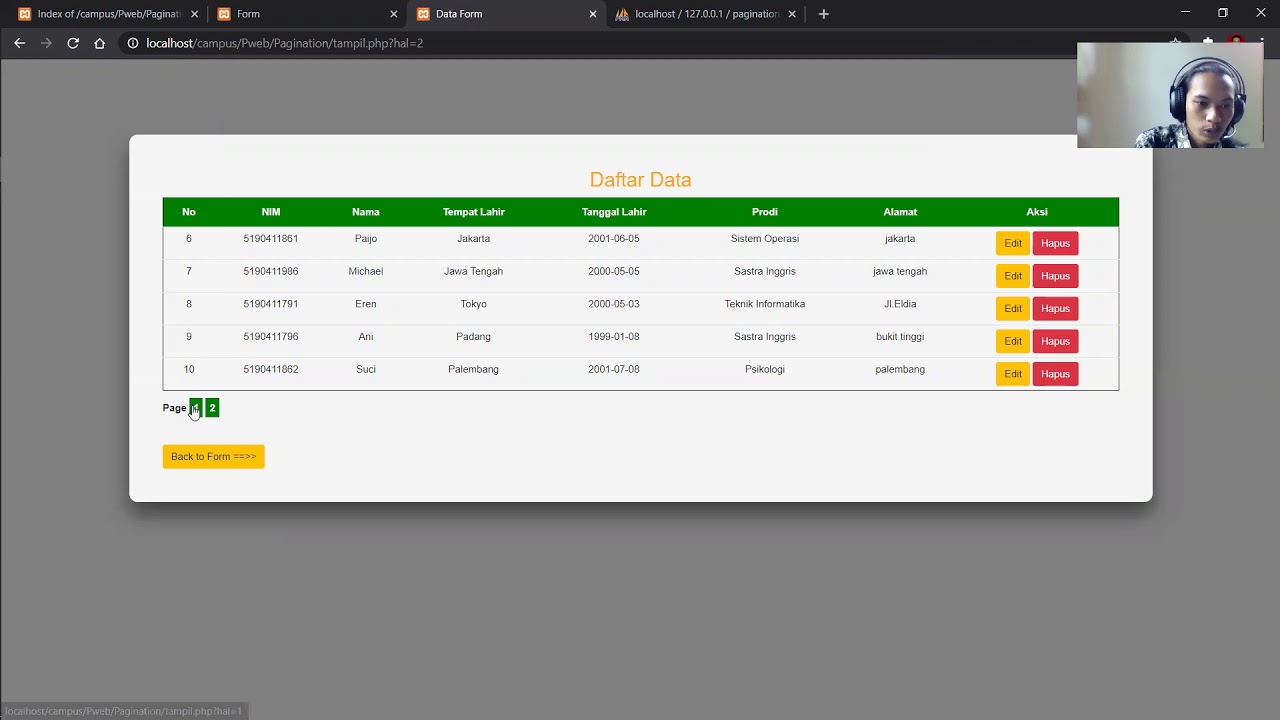 Pagination PHP MYSQL - YouTube