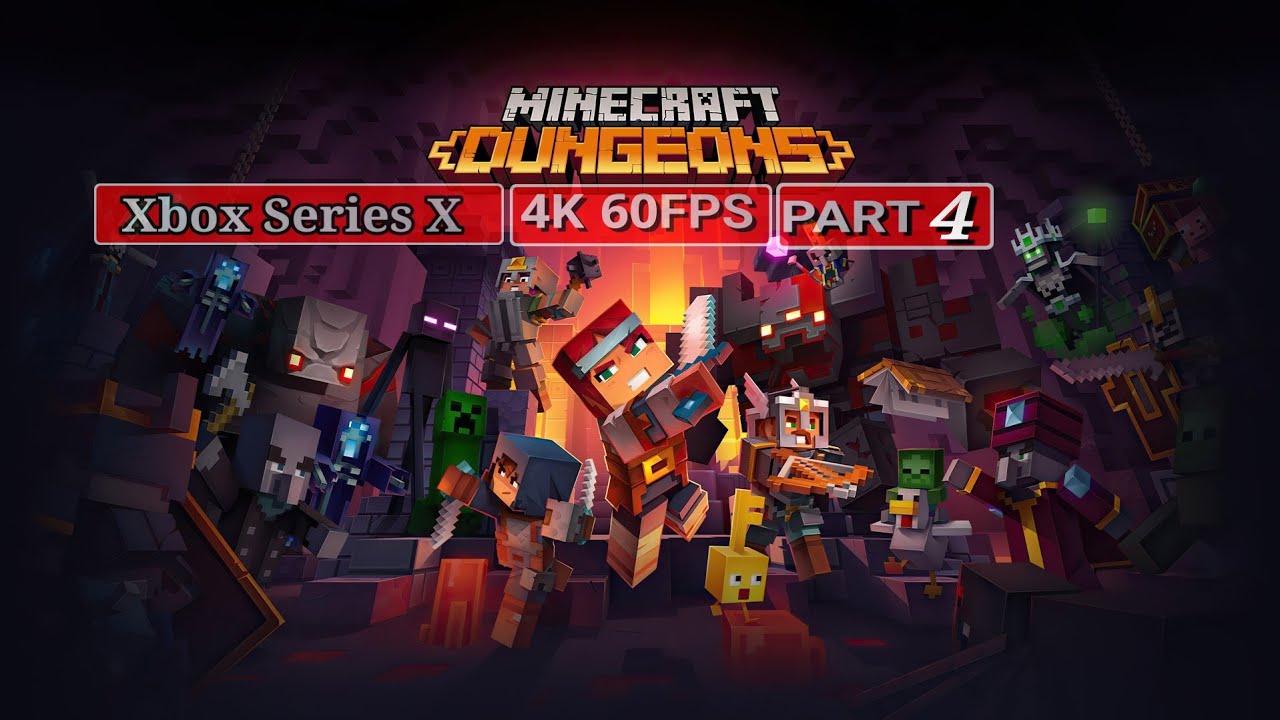 🕹️Minecraft Dungeons p4 4K 60FPS XBOX SERIES X NO COMMENT - YouTube