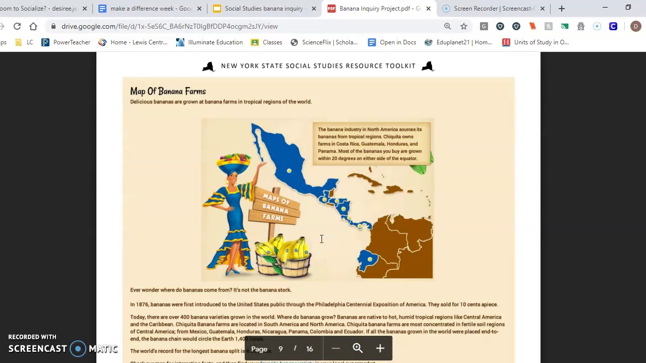 Social Studies-banana inquiry day 2 - YouTube