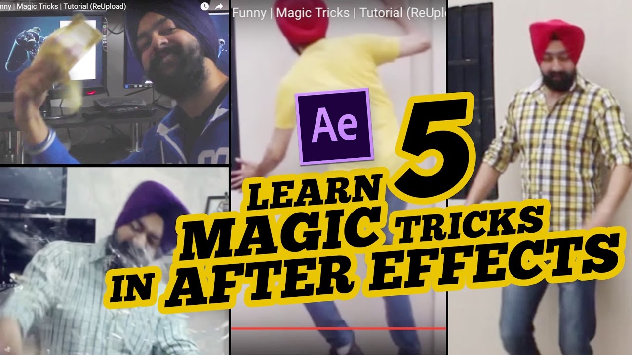 TOP 5 Magic Videos in After Effects Funny | Magic Tricks Editing Reveal ...
