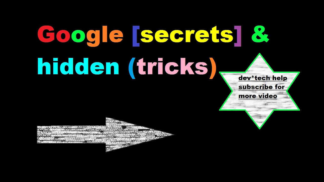 Hidden Google [Tricks & Google easter eggs ] 2016 - YouTube