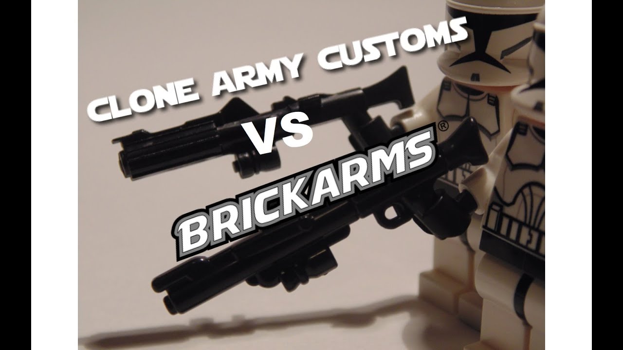 CloneArmyCustoms and BrickArms DC-15a Rifle Comparison - YouTube