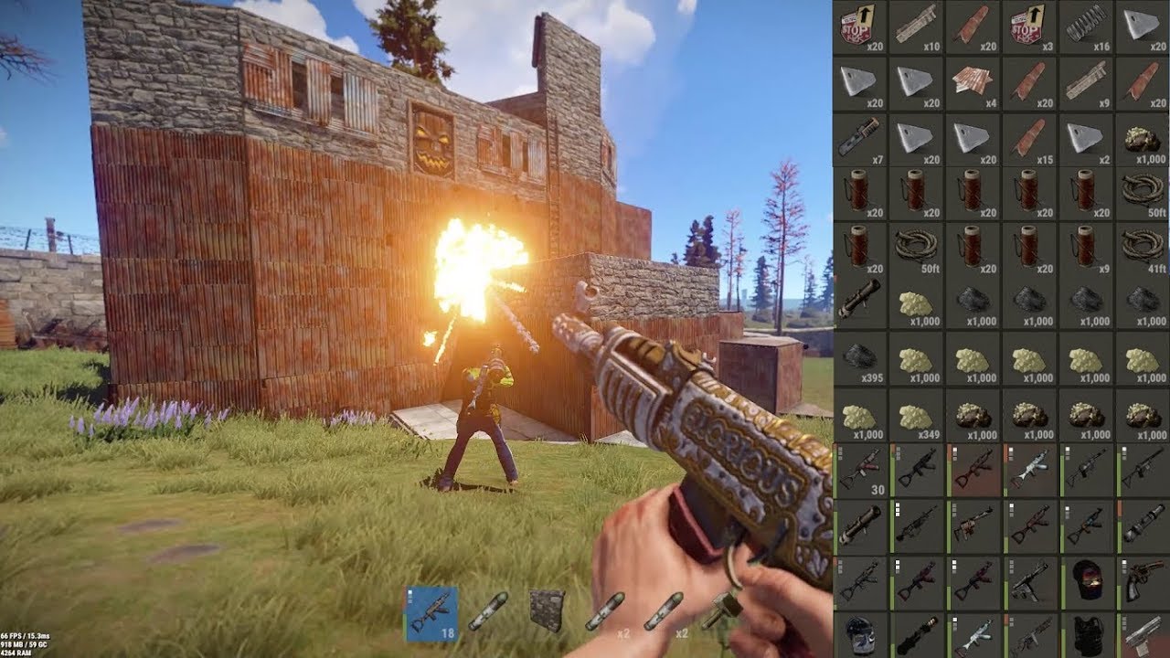 RUST - ONLINE RAID M249 10 [ CZ/SK ] - YouTube