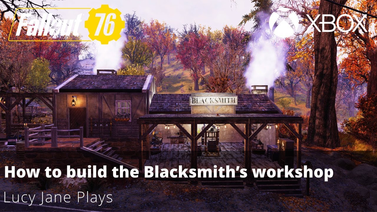 Fallout 76 - How to build the Blacksmith's workshop - YouTube