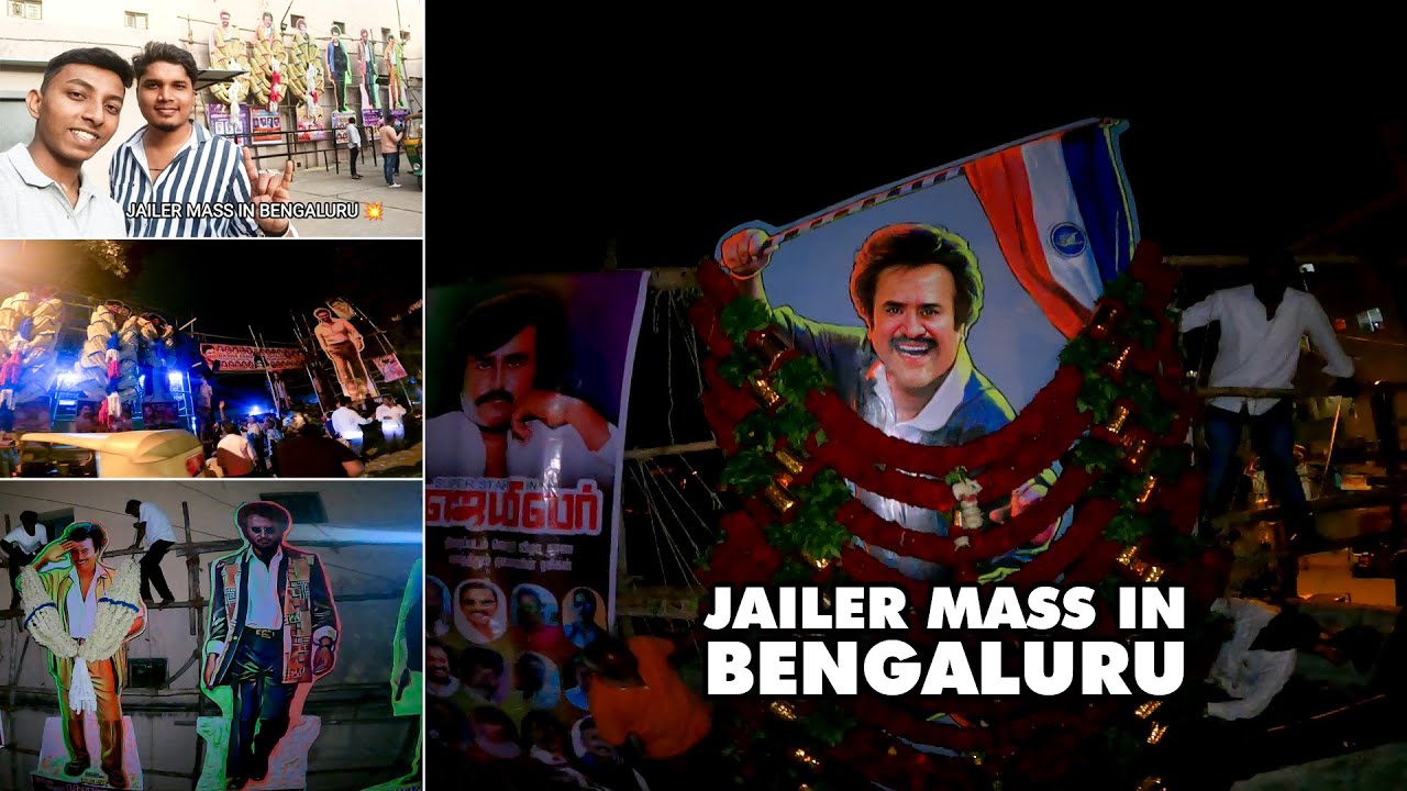 Jailer Vera Level Mass in Bengaluru 🔥 | Nataraj Team 💥 Aruna Theatre ...