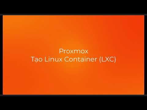 Tạo một Linux Container (LXC) - PROXMOX VE - YouTube