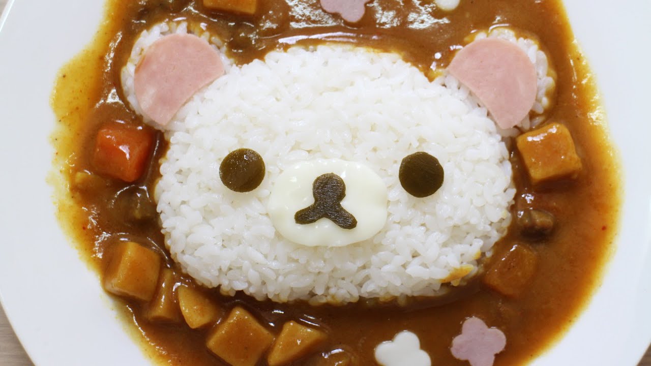 반신욕하는 리락쿠마♥ [리락쿠마 데코 카레라이스 만들기 : Rilakkuma Deco Curry Making Kit] 홈쿠킹 ...