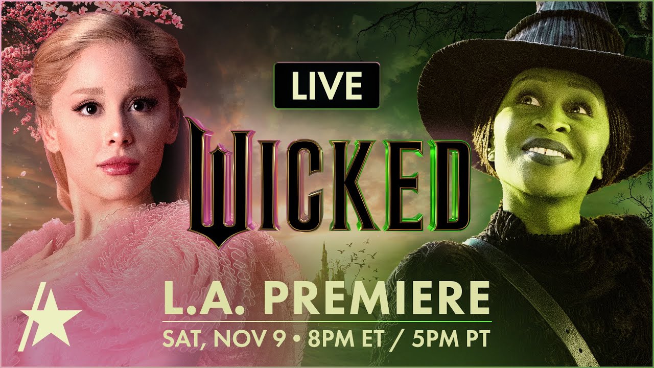 🔴LIVE: Wicked Red Carpet Premiere w/ Ariana Grande, Cynthia Erivo ...
