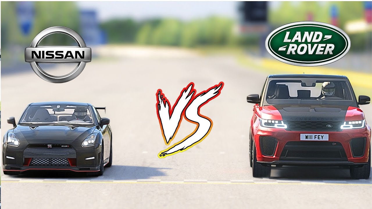 NISSAN GTR vs RANGE ROVER - YouTube