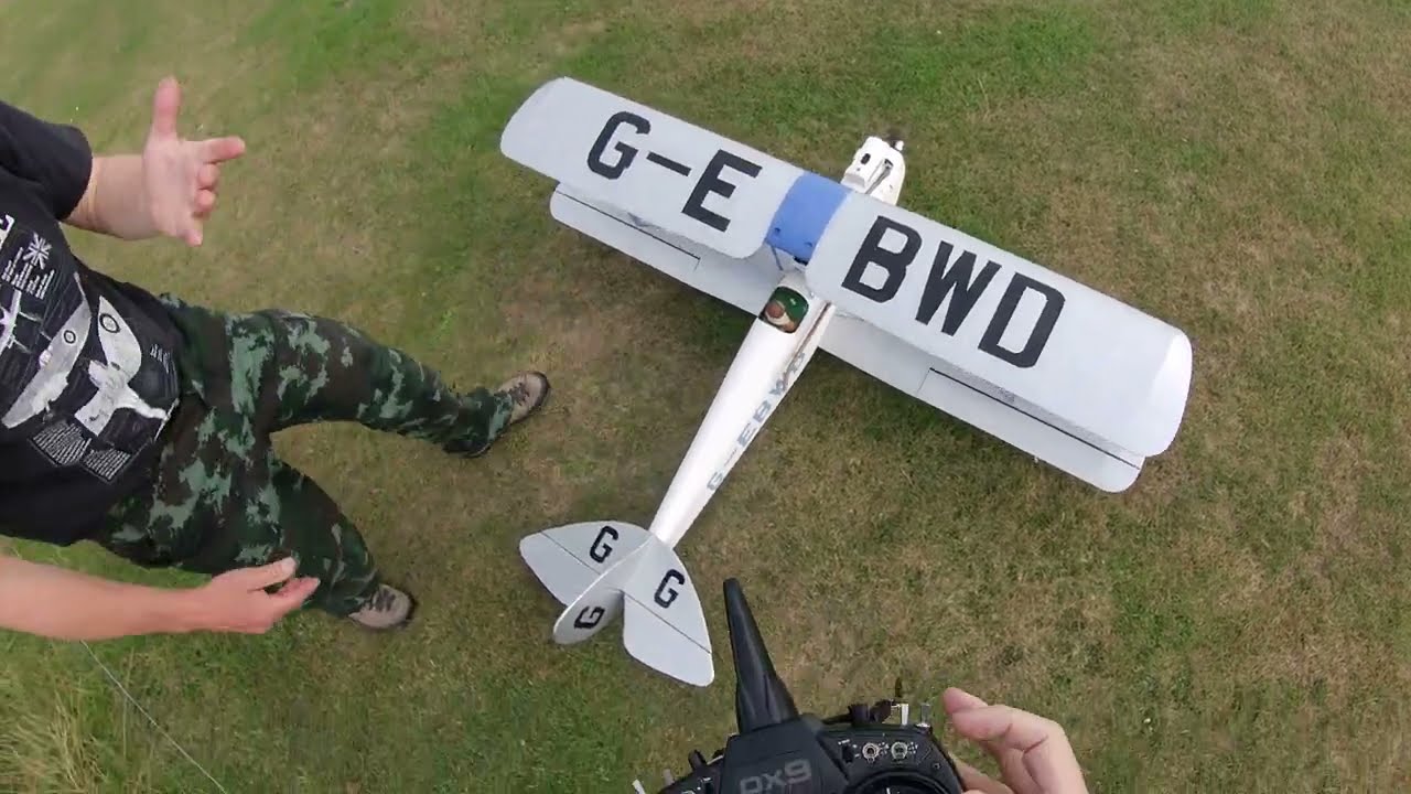 Gypsy moth rc plane - YouTube