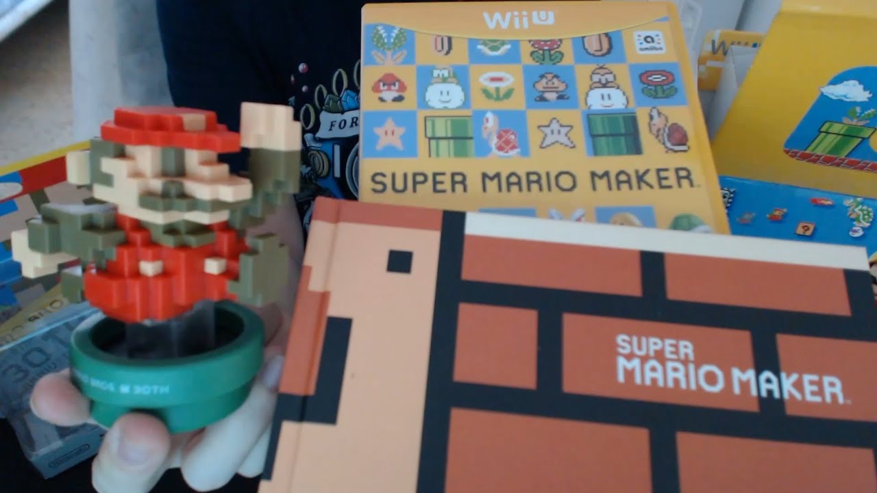 Unboxing Super Mario Maker + amiibo 30 aniversario + Artbook - YouTube