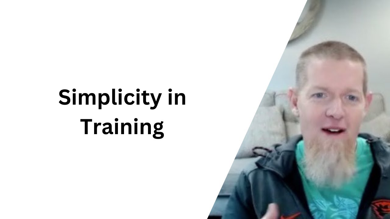 Simplicity in Training - YouTube