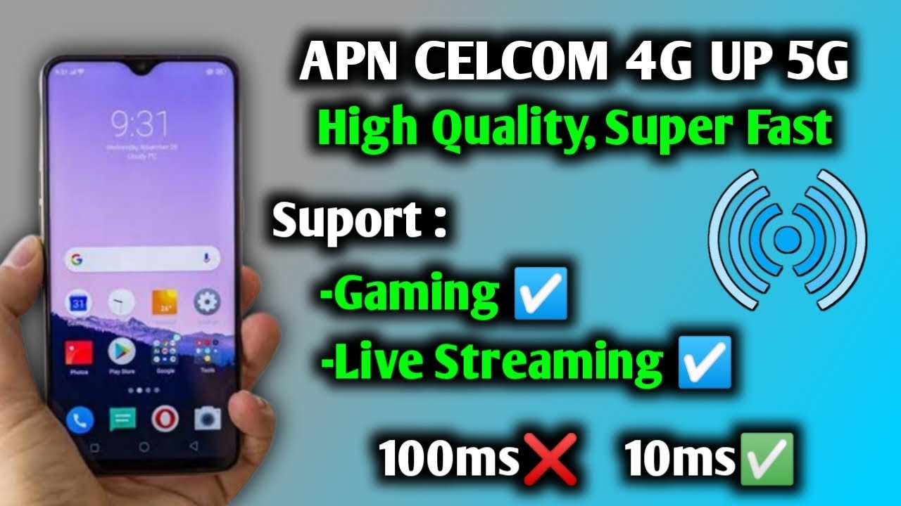 APN CELCOM TERCEPAT PALING STABIL 4G UP 5G - YouTube