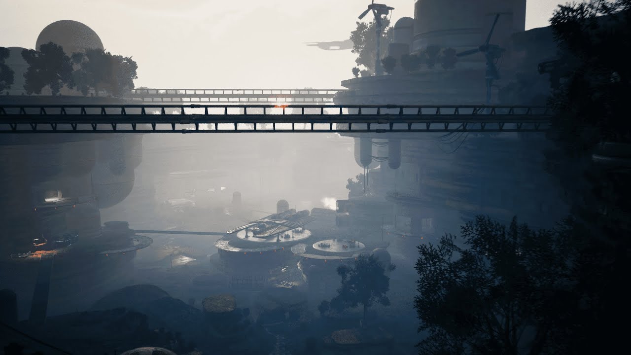 Sci Fi Enviromrnt Created in Unreal Engine + Ligting - YouTube