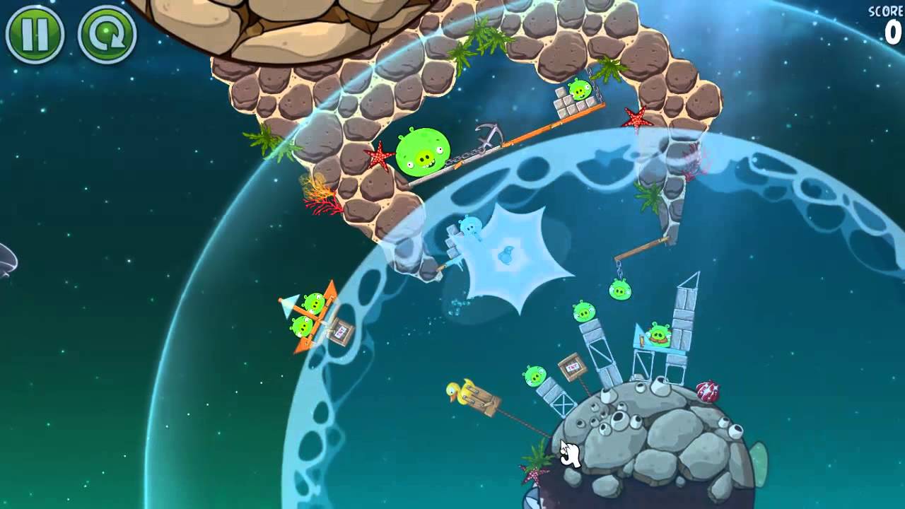 Angry Birds Space Pig Dipper Walkthrough 6-14 to 6-16 - YouTube