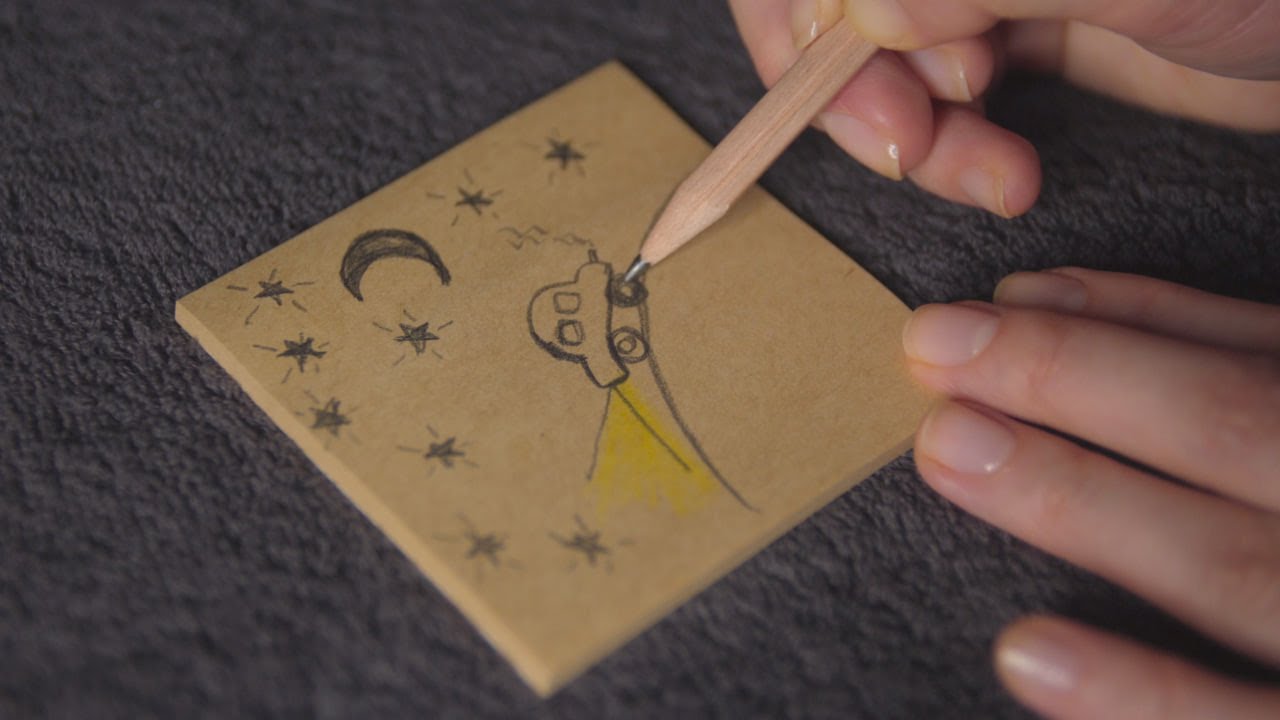 Soft ASMR Drawing with pencil l 연필로 그리기 (no talking) - YouTube