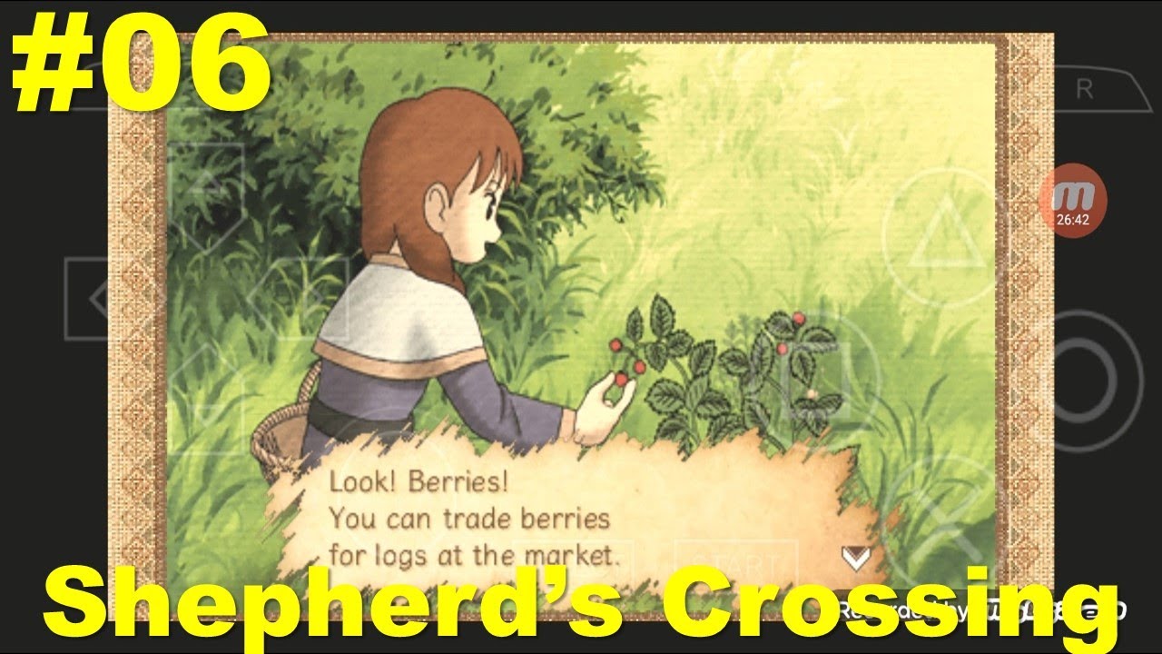 Shepherd's Crossing PSP Gameplay #06 Dandelion Day, Getting Berries ...
