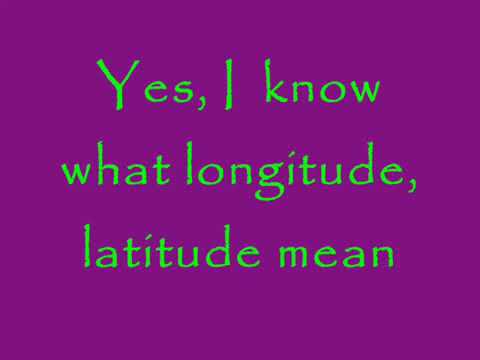 Longitude and Latitude song (geography) - YouTube