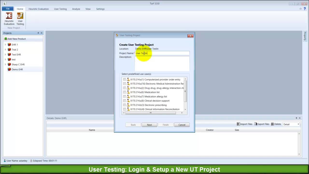 User Testing - Login and Setup a New UT Project - YouTube