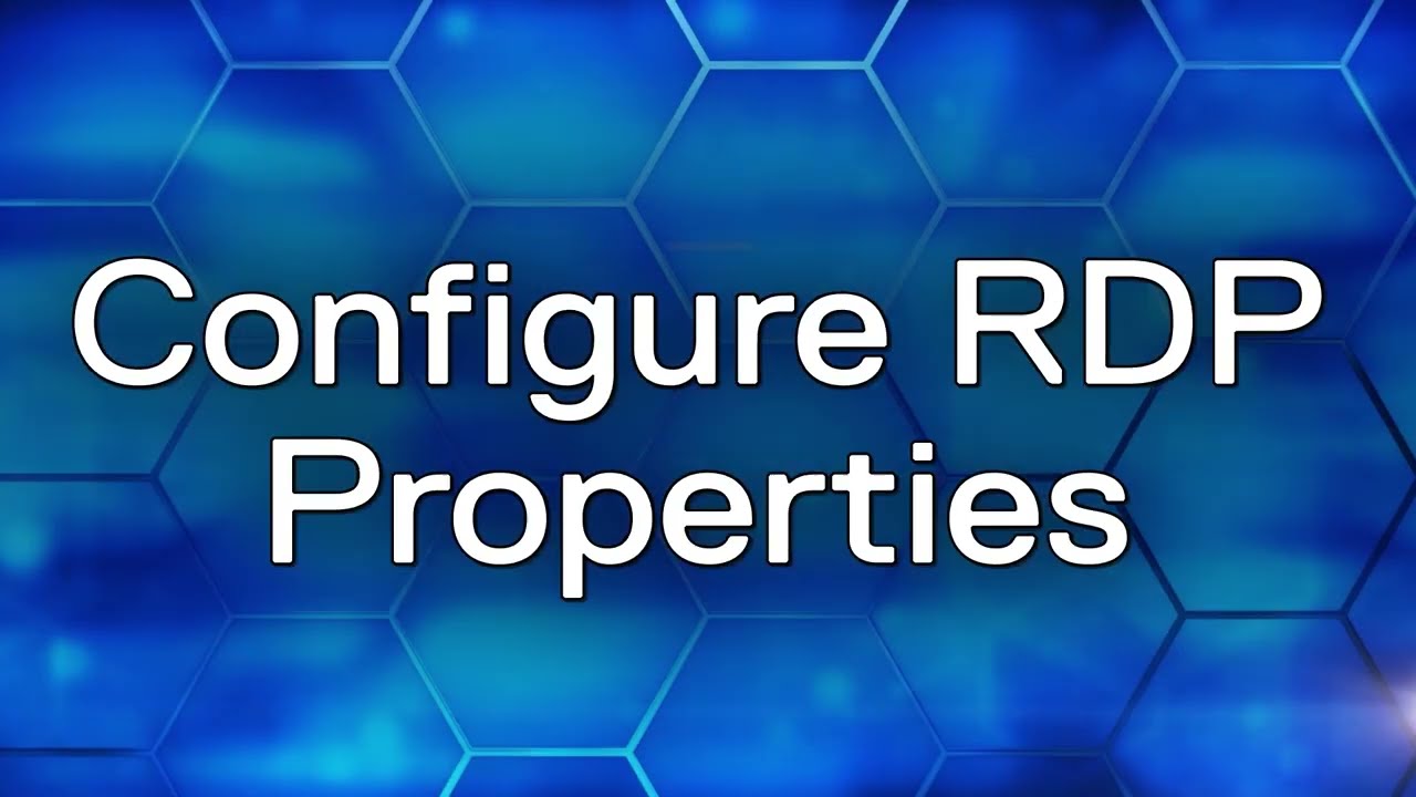 AVD on Azure Stack HCI – Part 8 – Configure Host Pool RDP - YouTube