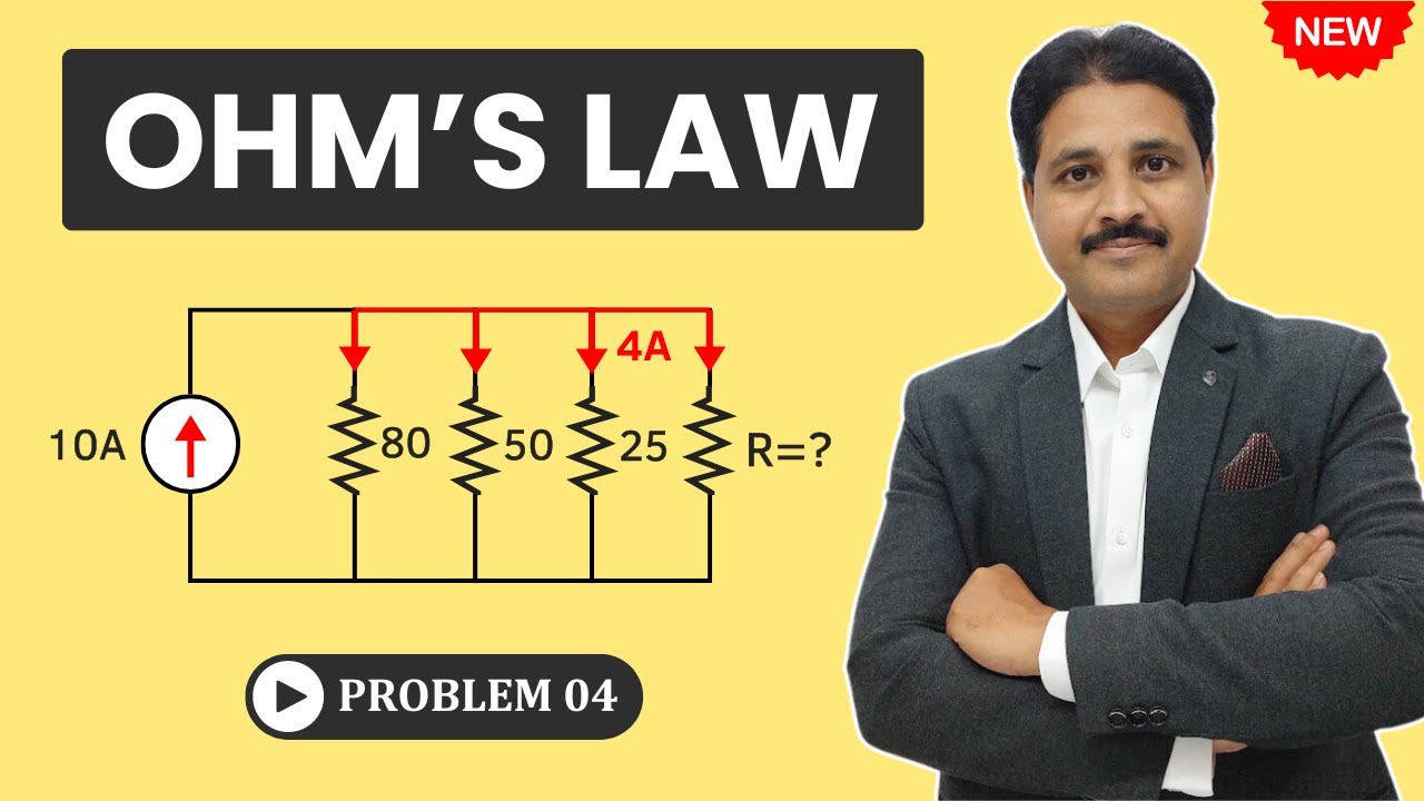 PROBLEMS ON OHM'S LAW IN HINDI SOLVED PROBLEM 4 @TIKLESACADEMYOFMATHS - YouTube