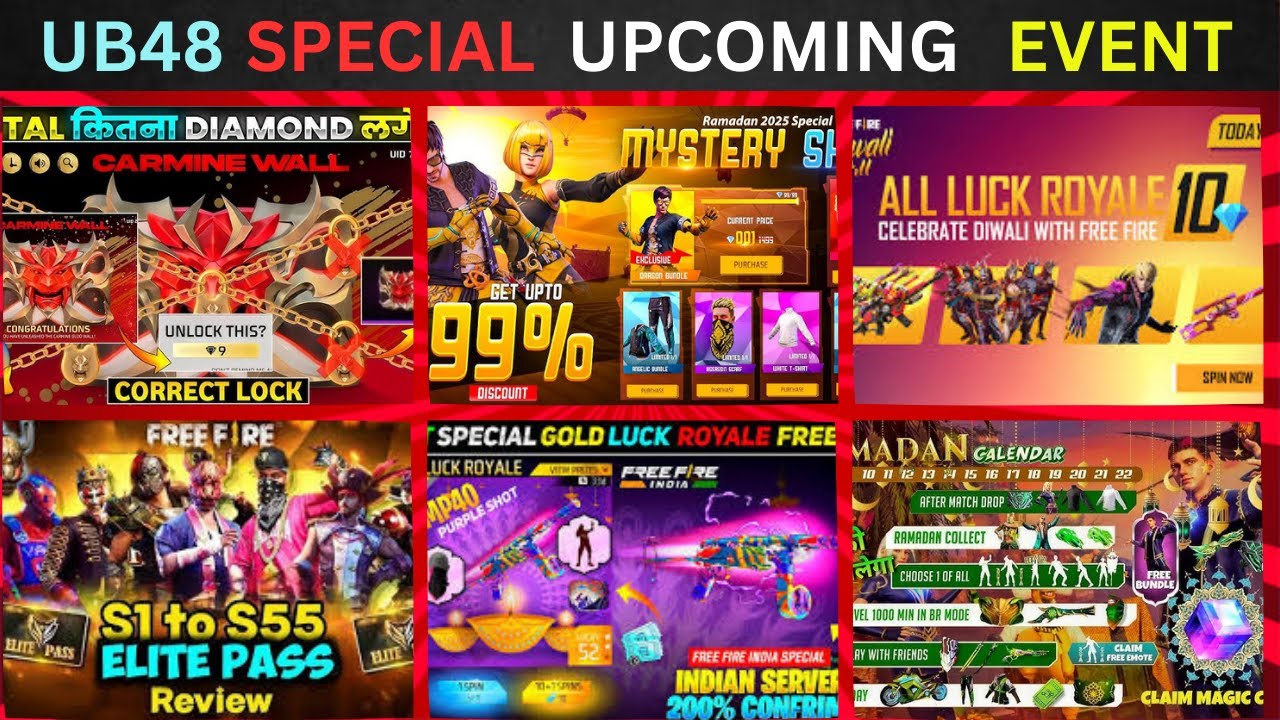 Upcoming Event IN FREE FIRE | Ramadan EVENT 2025 | Full Tutorial | For YouTube Videos 2025-26. 😎 ...