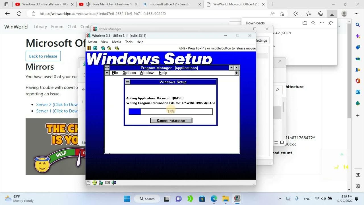 How to install Windows 3.1 in 86Box 21 Minutes! - YouTube