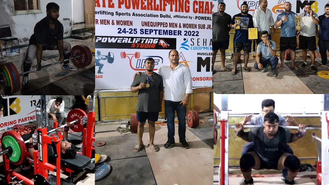POWERLIFTING INDIA - DELHI STATE GOLD MEDAL - YouTube