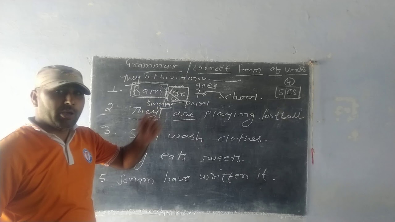 Grammar correct form of verb - YouTube