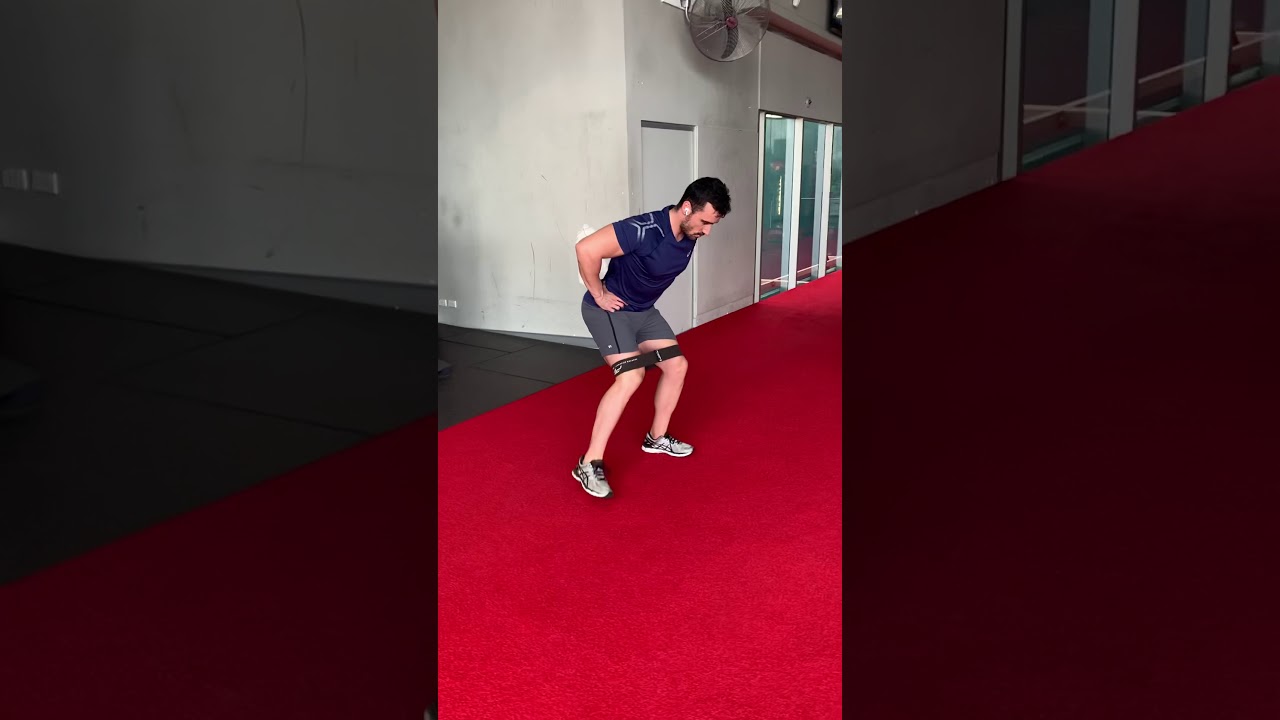 Knee Banded Side Crab Walk - YouTube