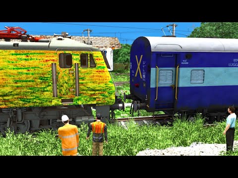 WAP-7 SHUNTING Icf Blue Coaches | hydrogen trains | train for toddlers ...