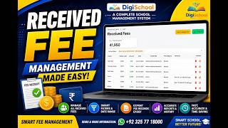 Received Fee Management Made Easy! 💰 | DigiSchool Fee Management System | Smart School Management