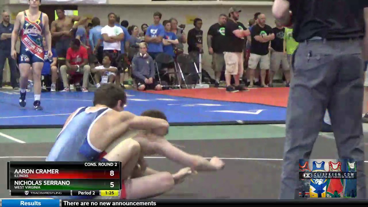 16U 132 Aaron Cramer Illinois Vs Nicholas Serrano West Virginia - YouTube