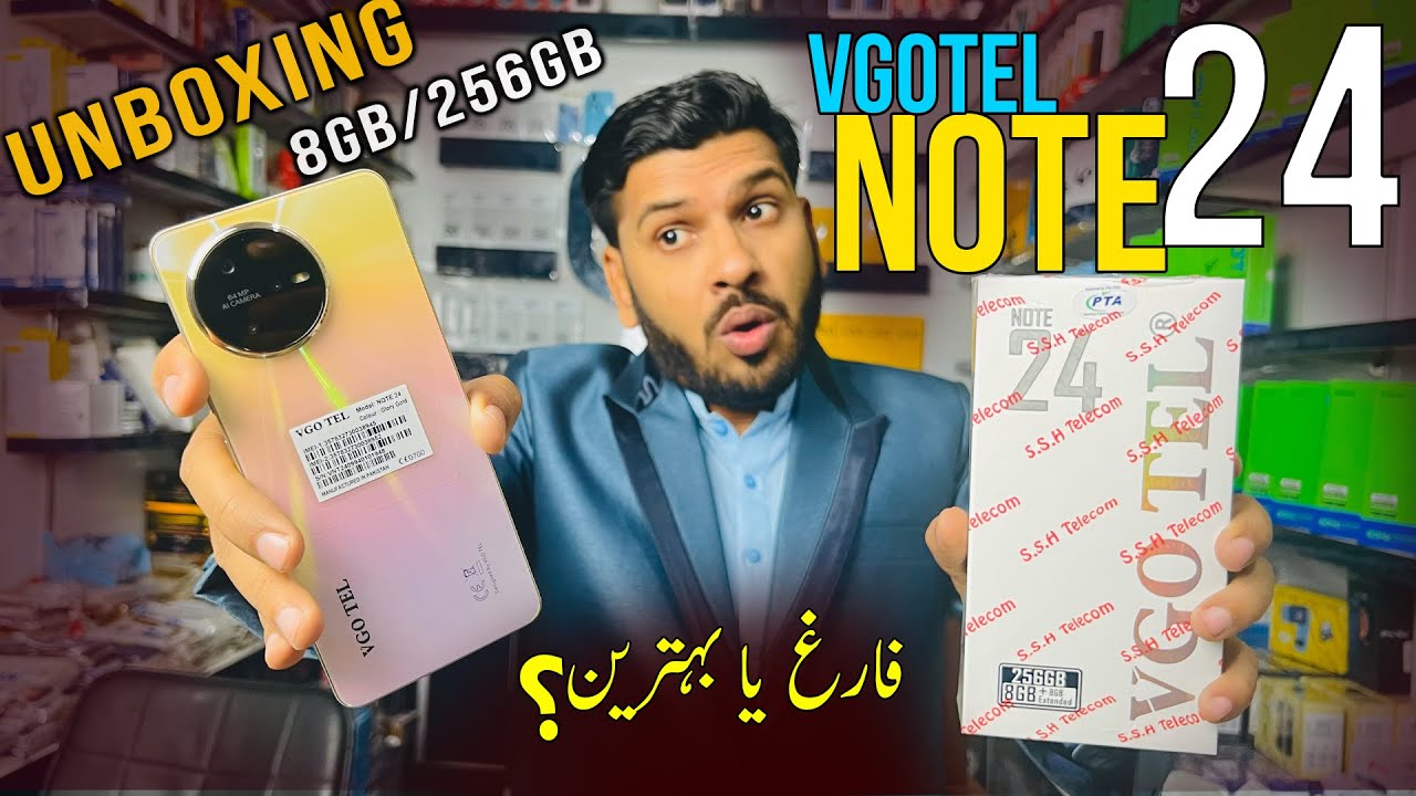 Vgotel Note 24 Unboxing in Pakistan - 8GB/256GB WITH 64MP Cam / Buy OR Not?? - YouTube