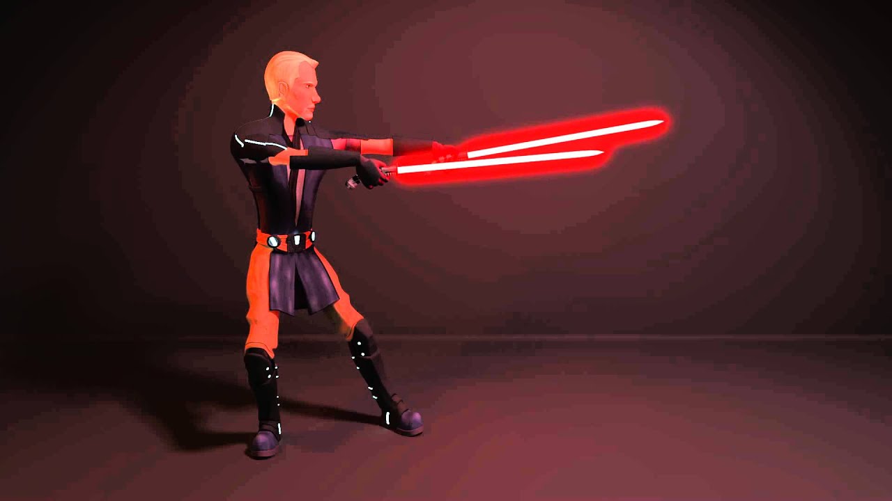 Clone Wars Style Character, Animation Test(Blender) - YouTube