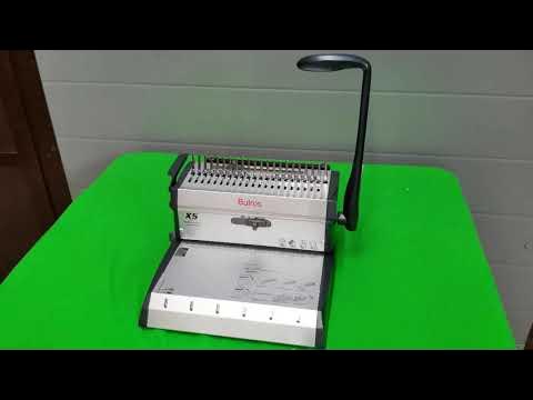 Переплётчик пласт./мет. 3:1 пружиной Bulros X5 - YouTube