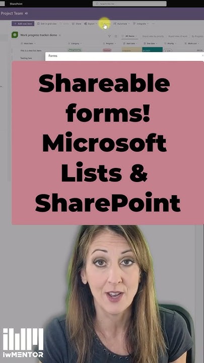 Create Sharable Forms in Microsoft Lists & SharePoint! - YouTube
