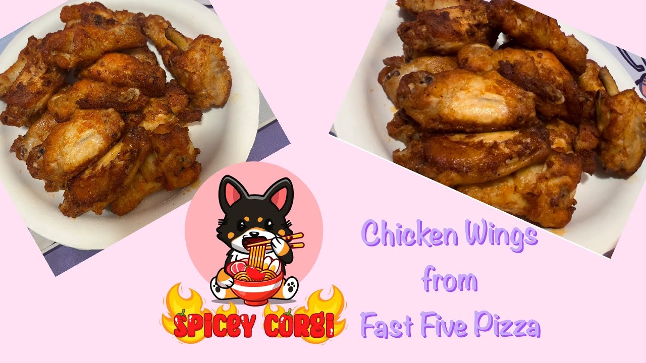 Chicken Wings from Fast Five Pizza Mukbang / Eating Show - YouTube