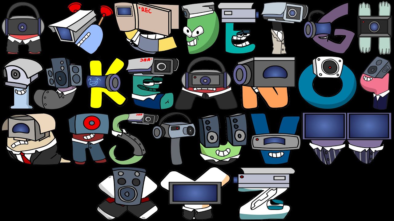 SKIBIDI TOILETS BATTLE BUT Alphabet Reverse Plush toy (All Letter ...