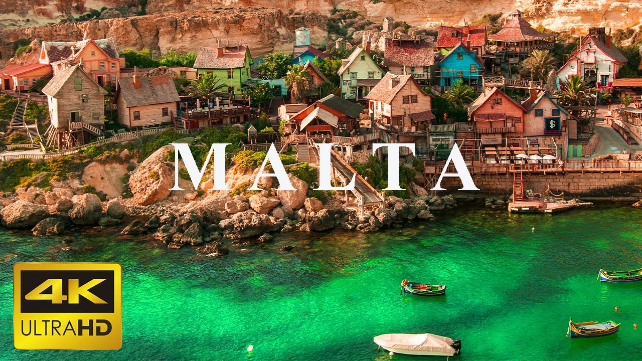 Malta 4K | Scenic Relaxation Film With Calming Music | MALTA 8K ULTRA ...