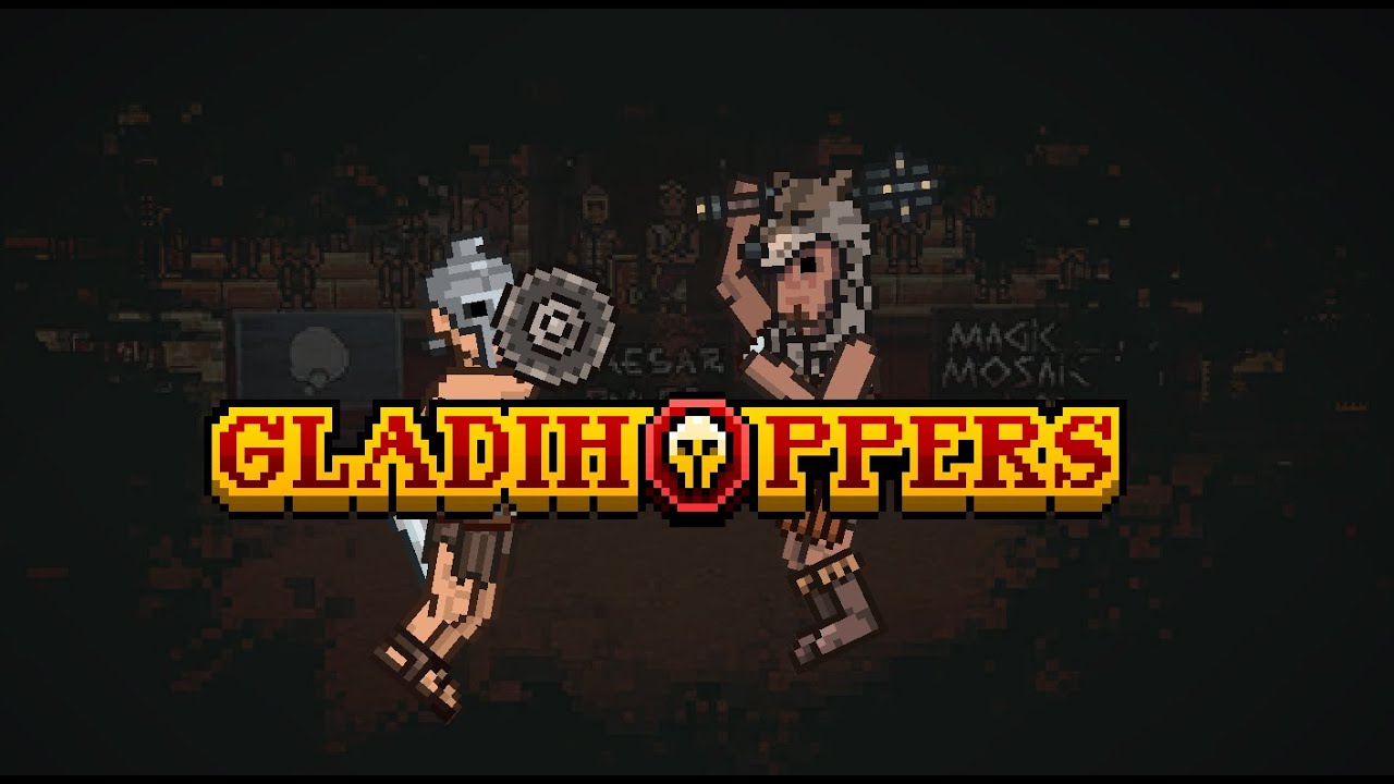 This Free Gladiator Pixel Game is so Addicting! - GLADDIHOPPERS - YouTube