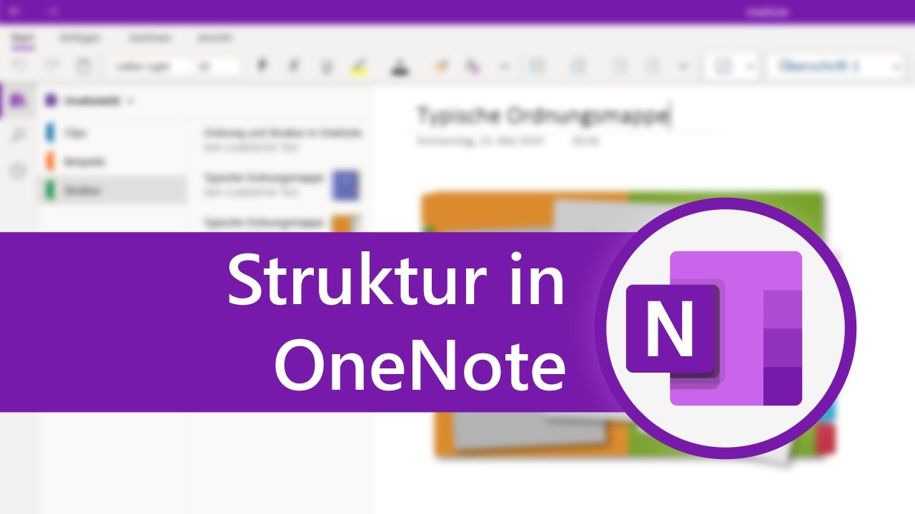 Notizbücher in OneNote: Ordnung und Struktur | Malter365.de - YouTube