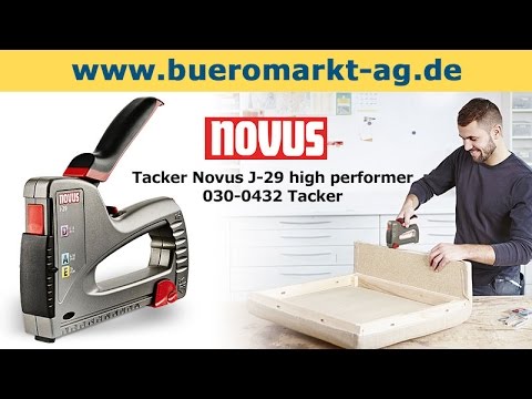 Tacker Novus J-29 high performer, 030-0432 - YouTube